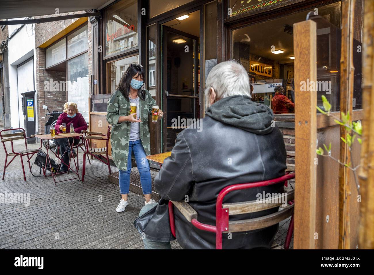 Illustration picture shows a bar in the neighbourhood of the popular ...