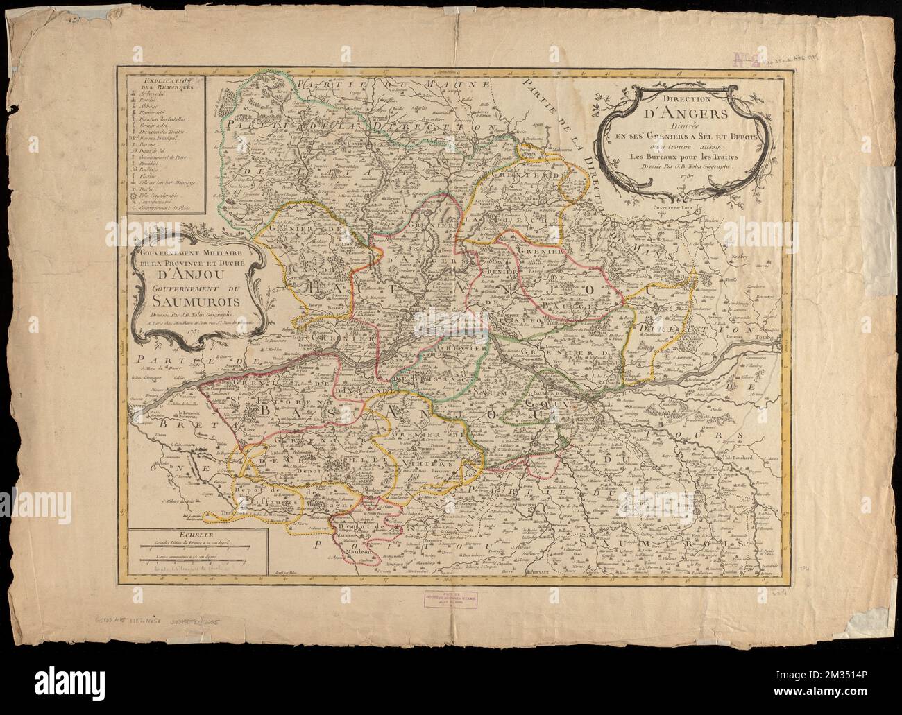 Gouvernement militaire de la province et duché d'Anjou, gouvernement du ...