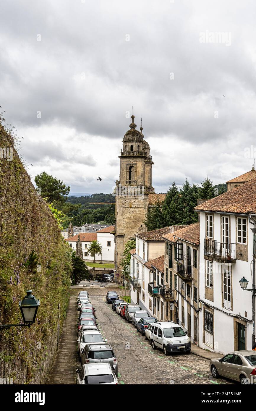 The narrow, cobbled Hortas Street, Rua das Hortas is the first stage of ...
