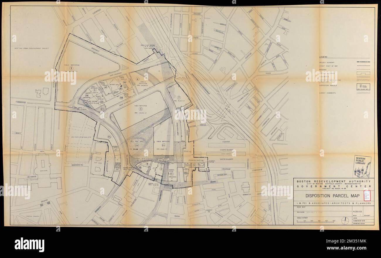 Government Center project no. Mass. r-35 : disposition parcel map ...