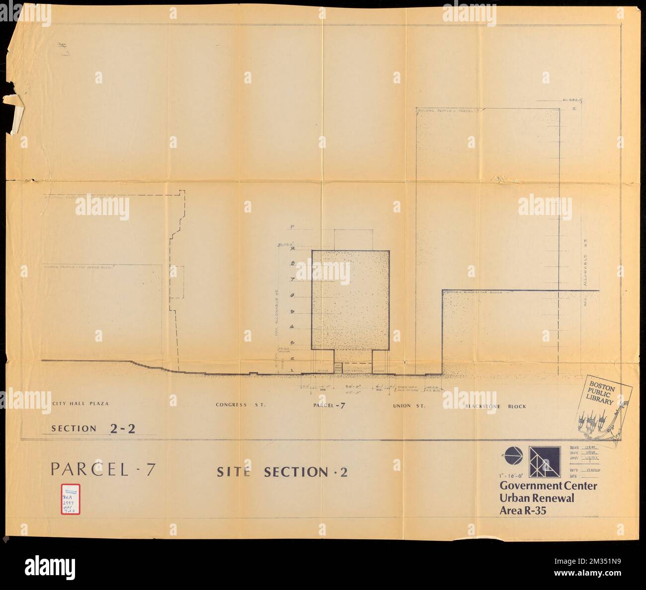 Government Center urban renewal area r-35 parcel-7 : site section 2 ...