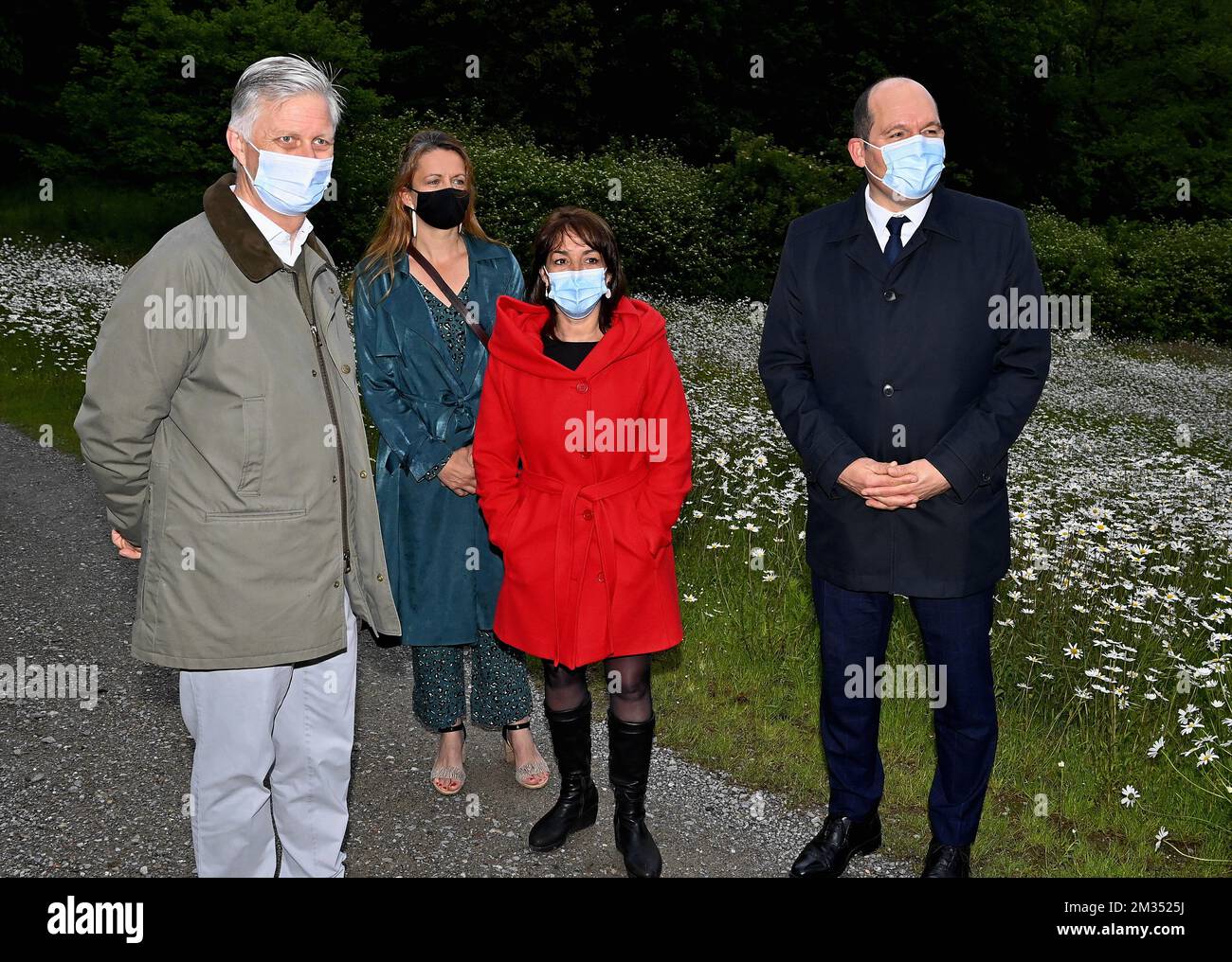 Brussels City mayor Philippe Close (R) and King Philippe - Filip of ...