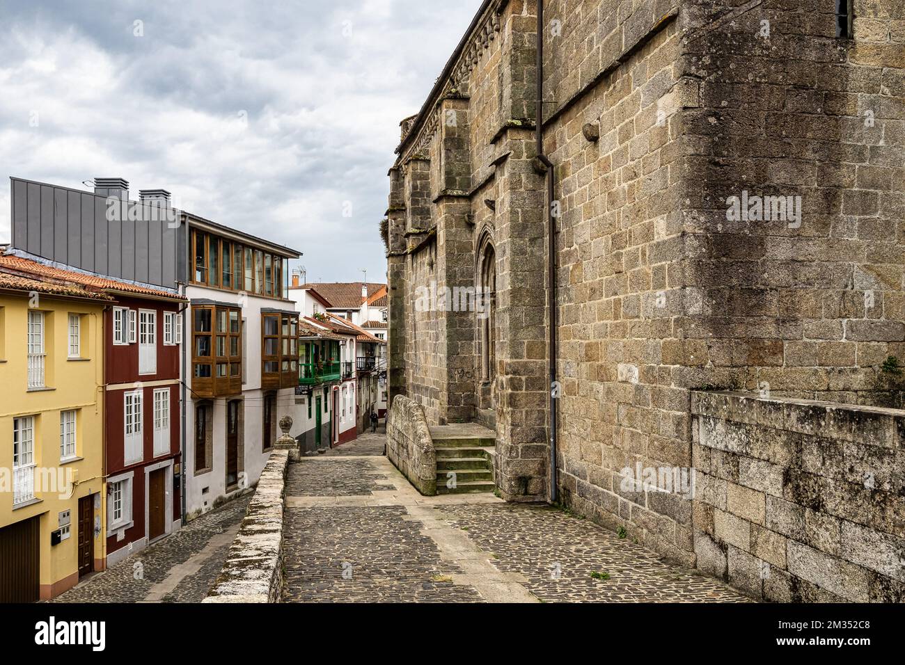 View of the church of Santa Maria del Azogue in Gothic style built in ...