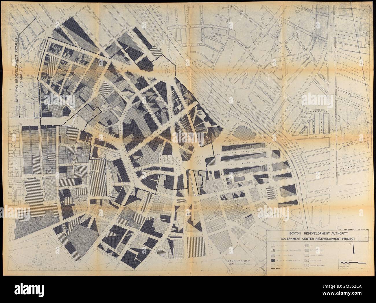 Government Center redevelopment project : land use map , Government ...