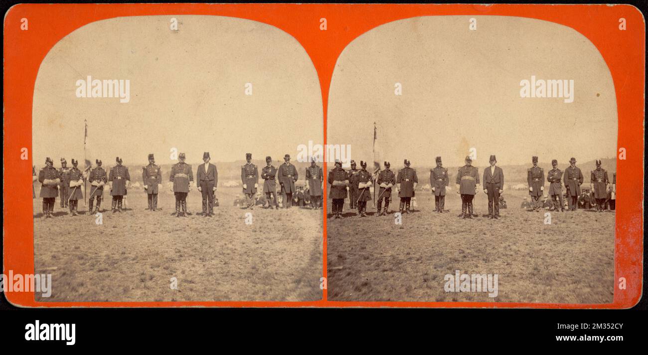 Governor Claflin & General Butler & staff, at division headquarters ...