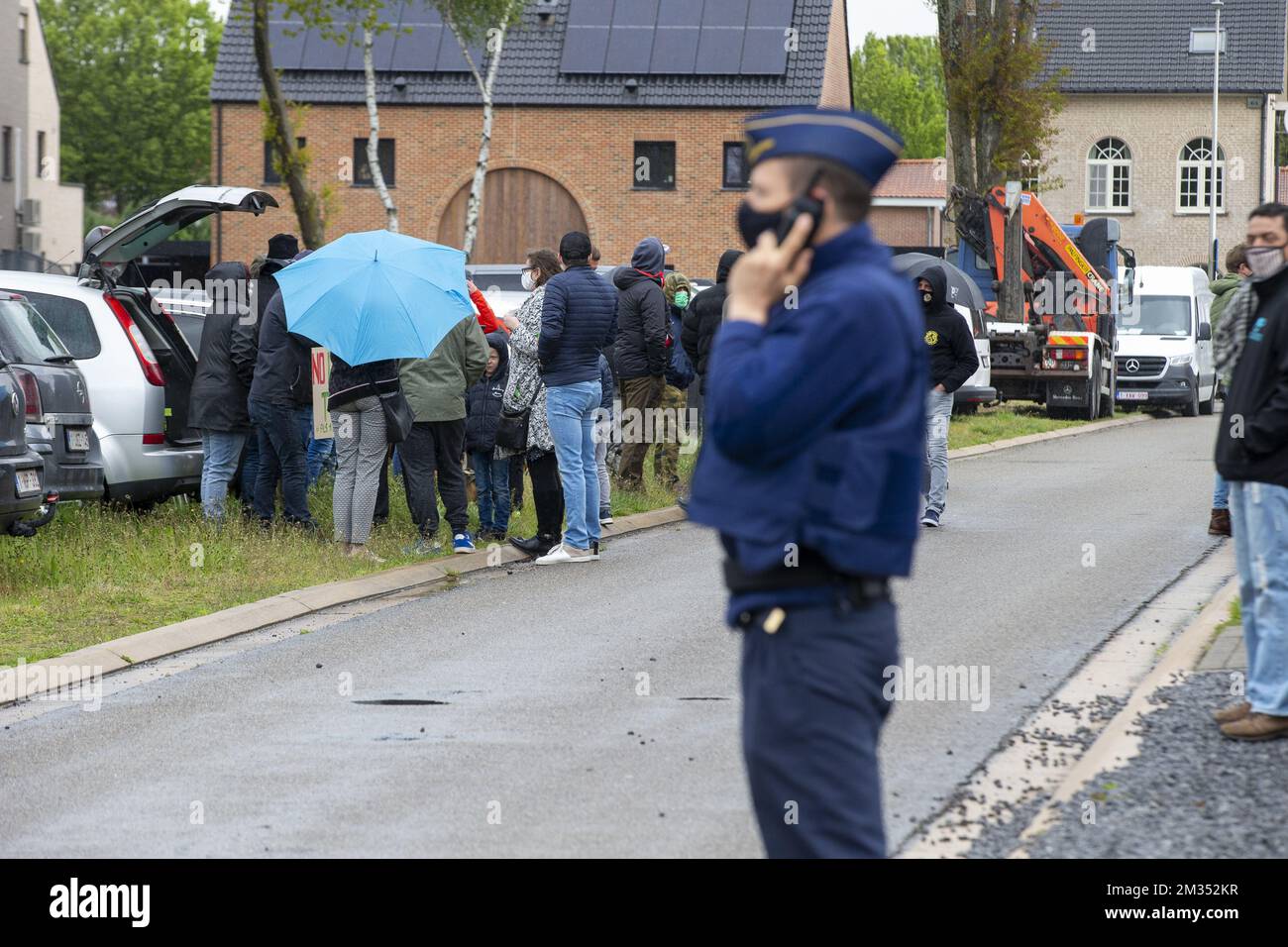 Illustration picture shows a support march for fugitive armed soldier ...