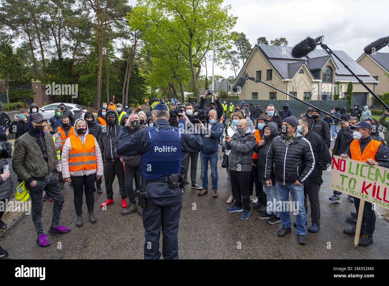 Illustration picture shows a support march for fugitive armed soldier ...