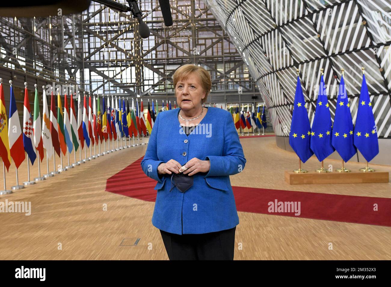 Chancellor of Germany Angela Merkel pictured as she arrives on the ...