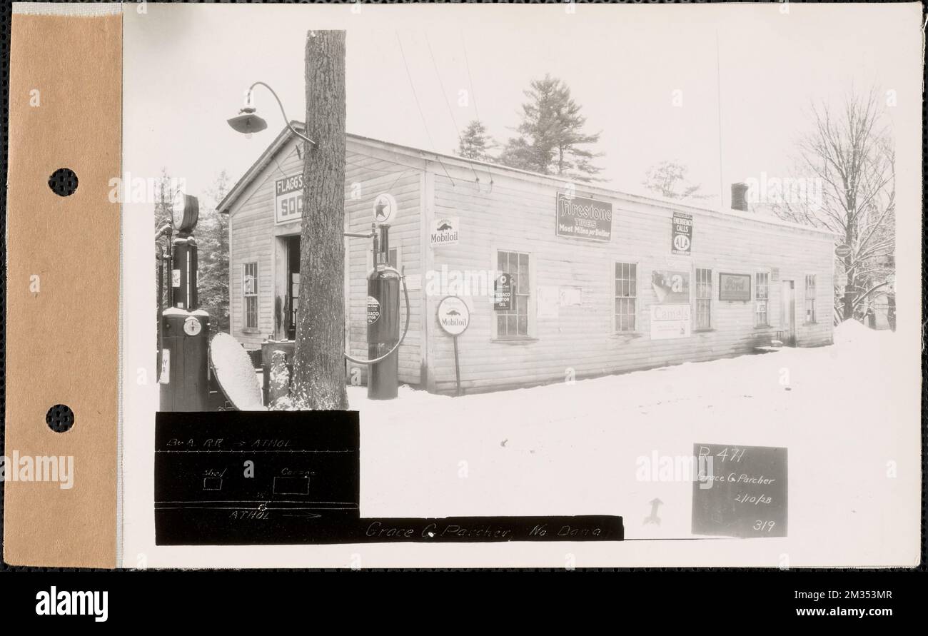Grace G. Parcher, garage ('Flagg's'), North Dana, Dana, Mass., Feb. 10 ...