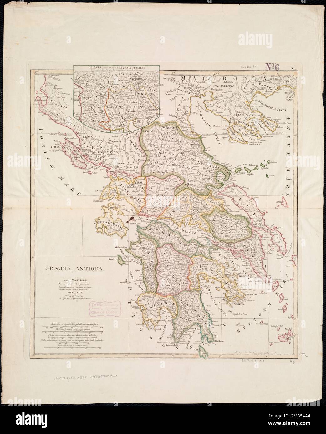 Graeciae antiquae , Greece, Maps, Early works to 1800 Norman B ...
