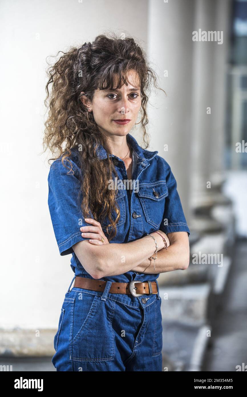 French-speaking director Laura Wandel poses for the photographer, in ...