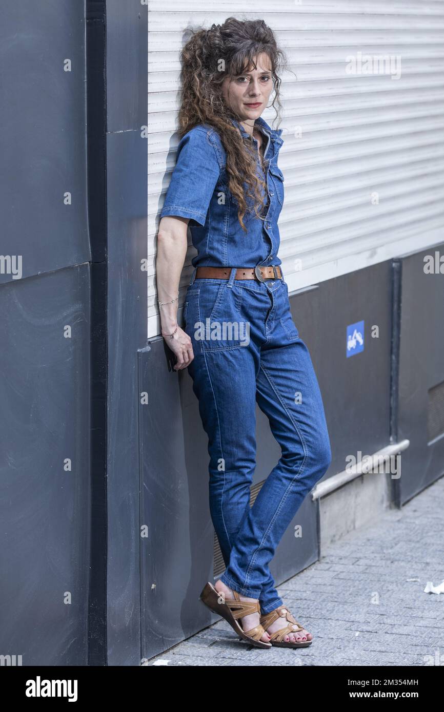 French-speaking director Laura Wandel poses for the photographer, in ...