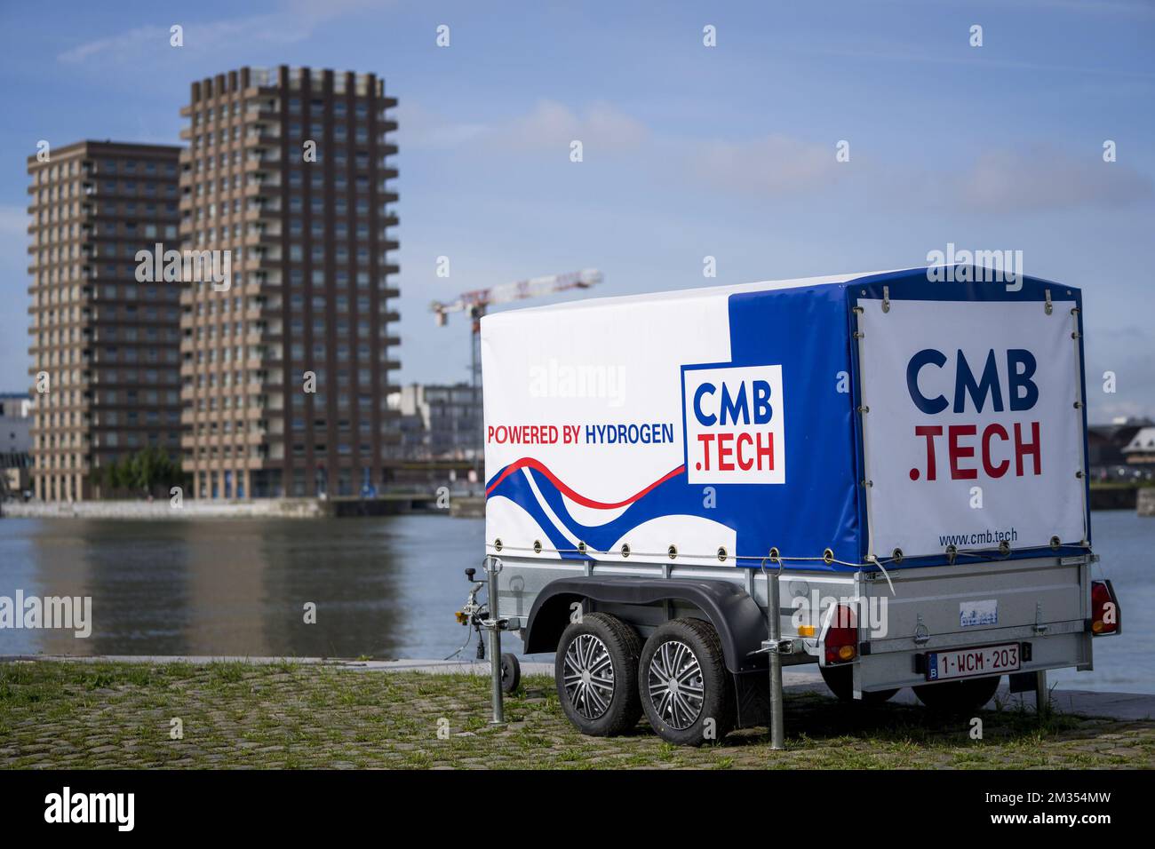 Illustration picture shows the CMB.TECH multimodal hydrogen energy ...