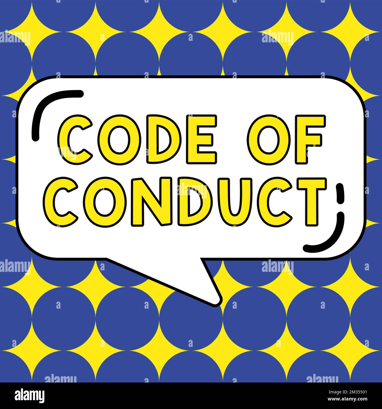 Text showing inspiration Code Of Conduct. Internet Concept Ethics rules ...