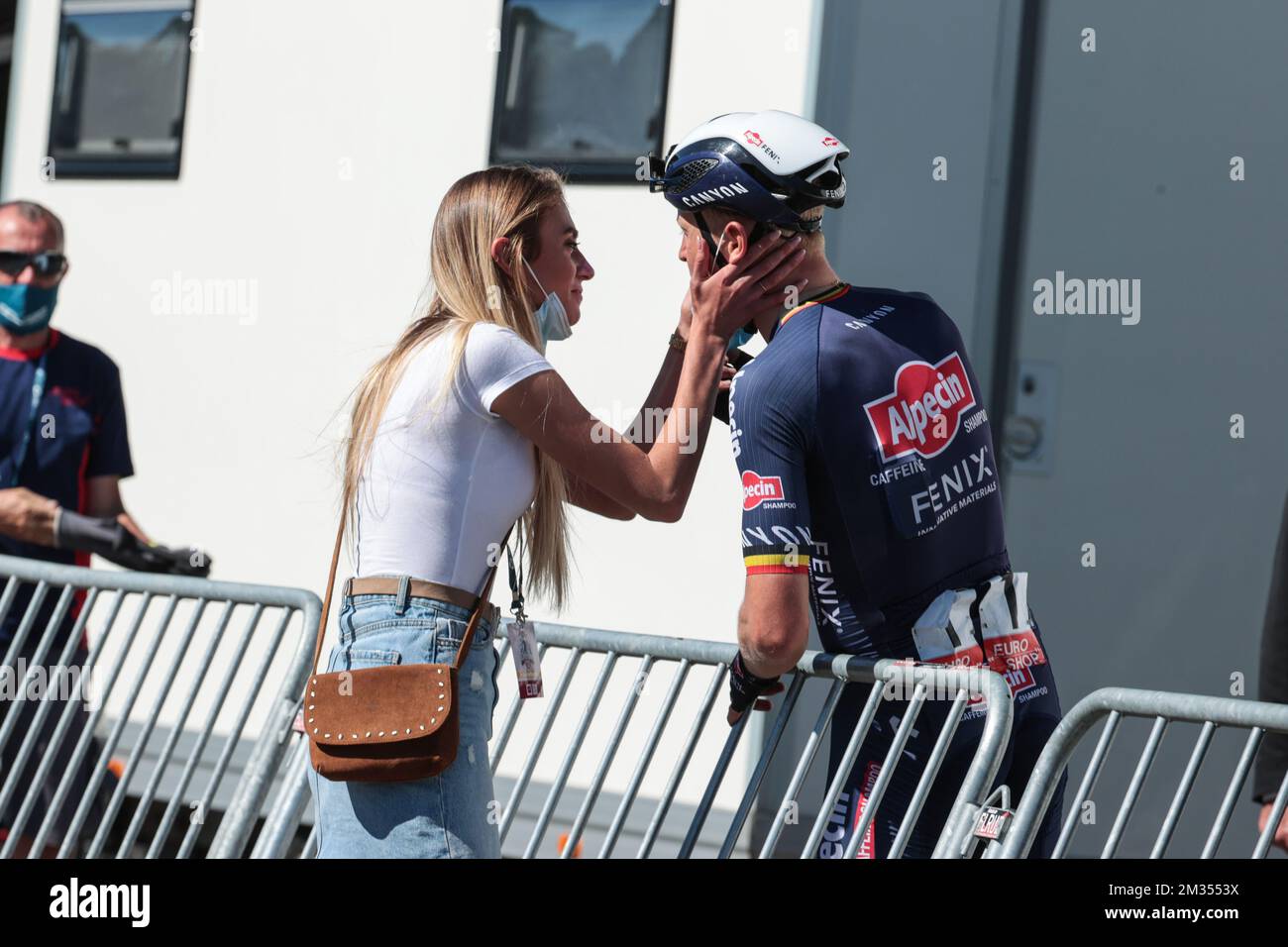 Belgian Tim Merlier of Alpecin-Fenix and Cameron Vandenbroucke ...