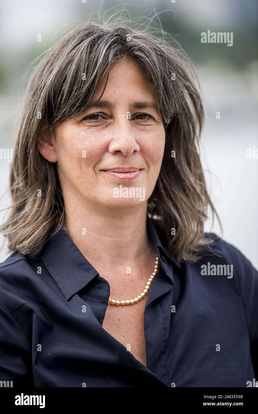 Catrien Scheers poses for the photographer at Fast Lines, logistics and ...