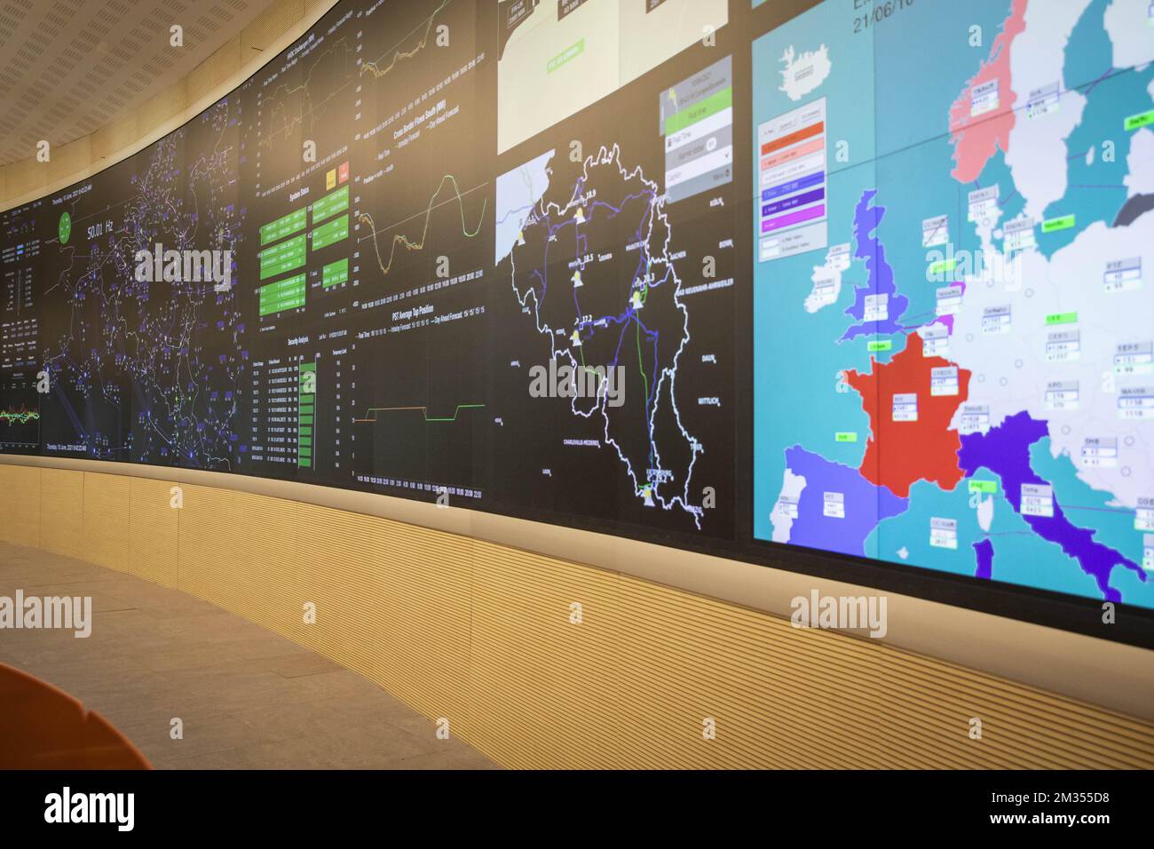 Illustration picture taken during a visit to the National Control ...