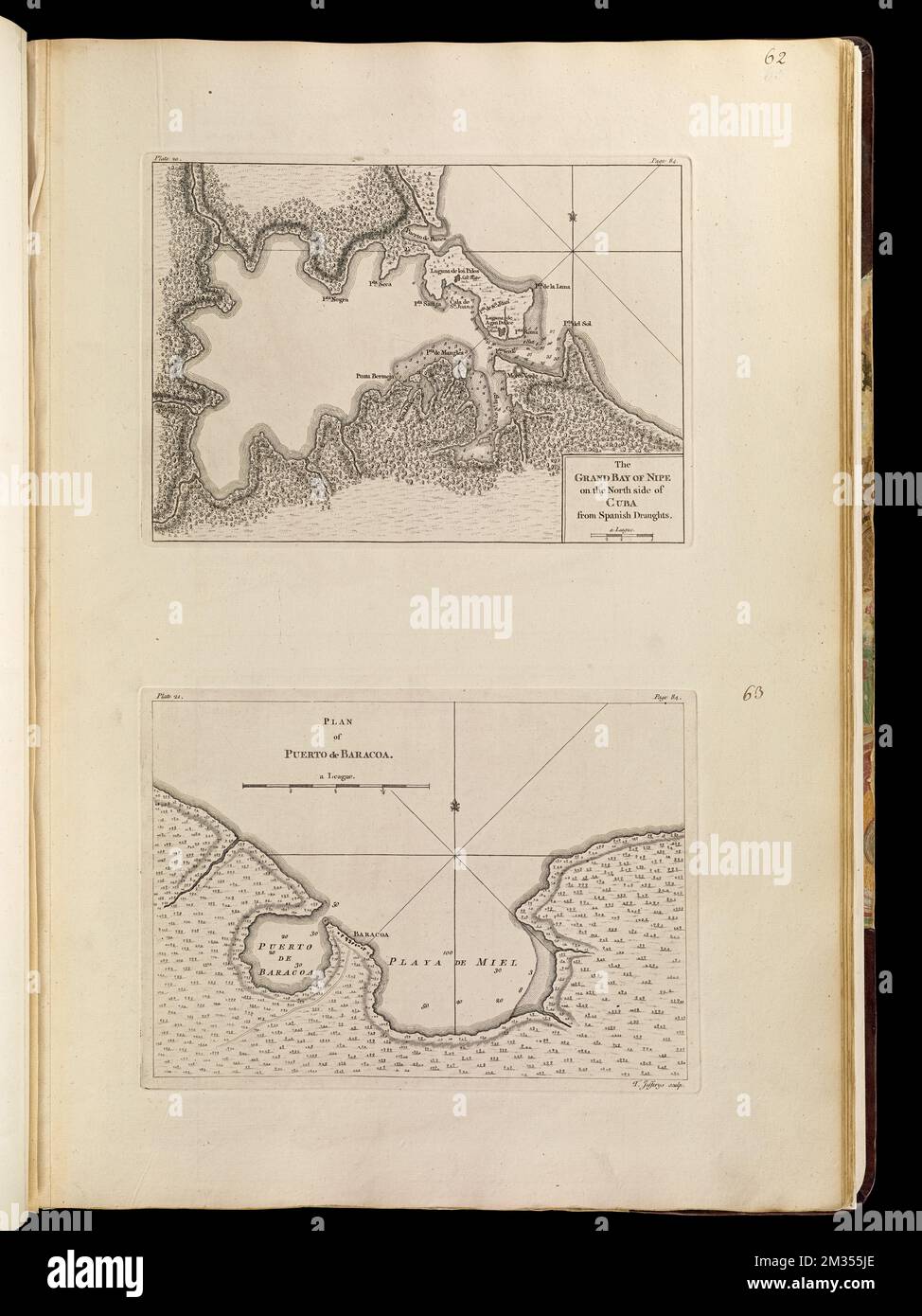The grand bay of Nipe on the north side of Cuba from Spanish draughts ...