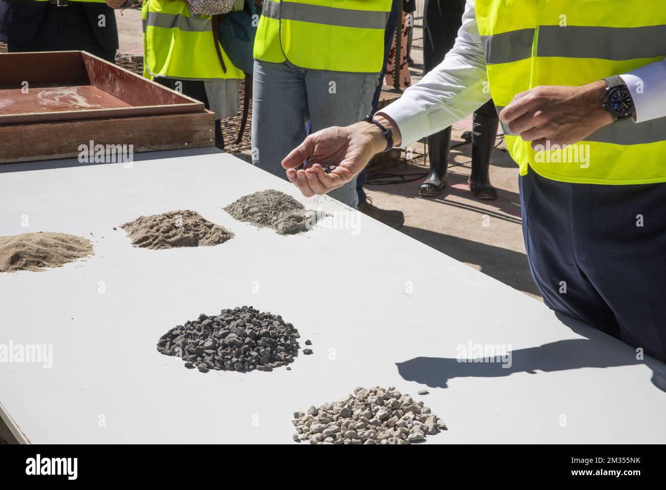 Illustration picture shows a press visit organised by Befimmo for the ...