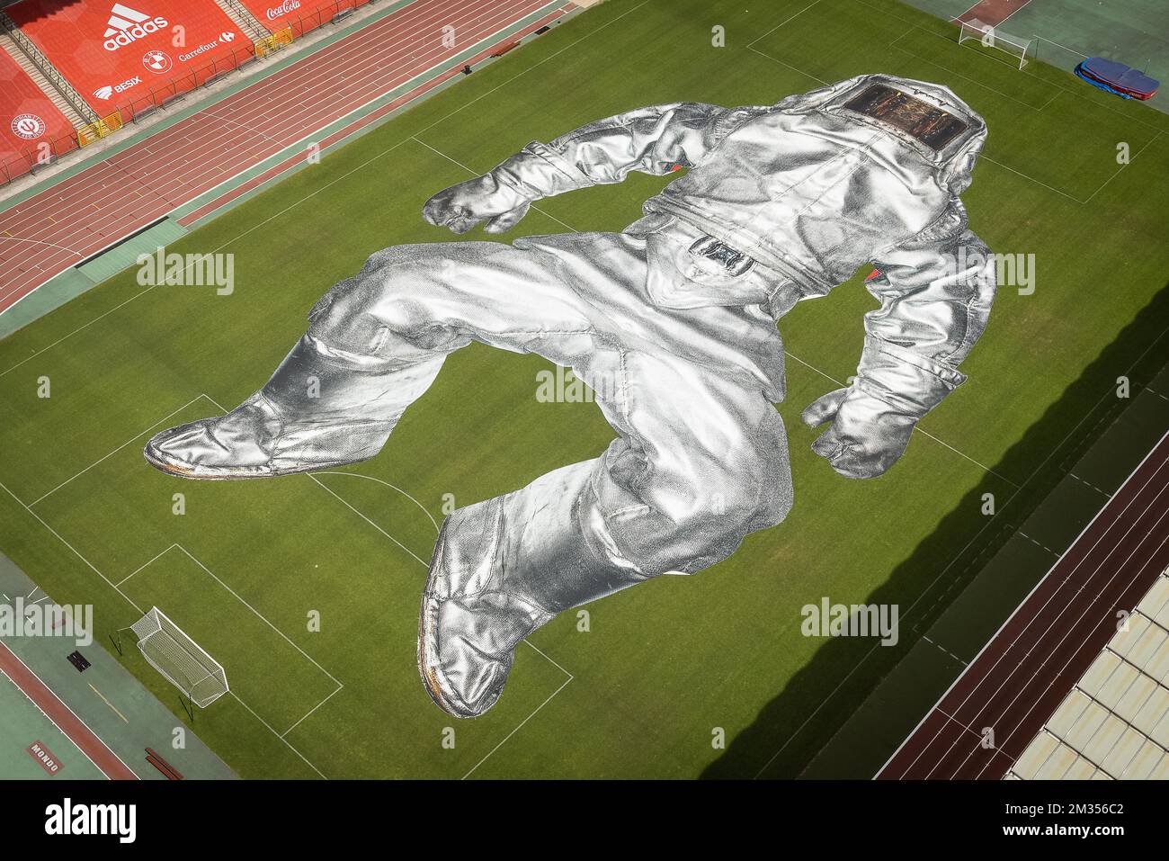 Illustration picture shows the reveal of 'Closer', the art project of ...