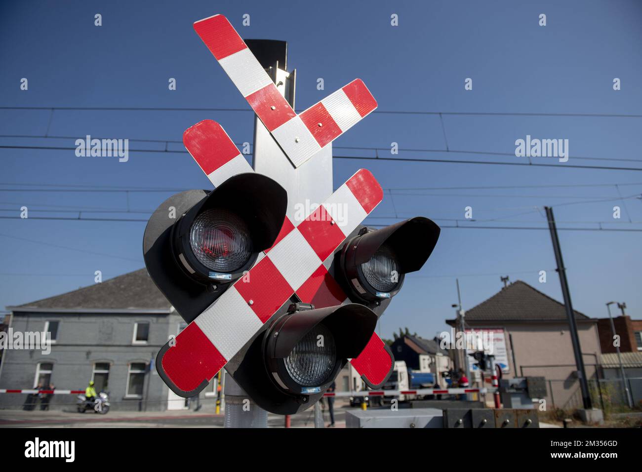 Illustration shows a press presentation of the first radar of railway ...