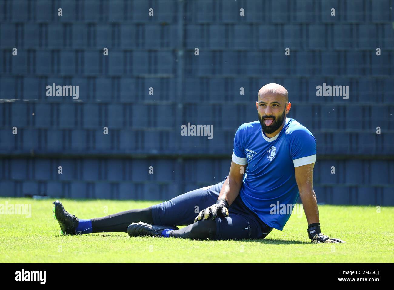 Gent's goalkeeper Sinan Bolat pictured during the first training ...