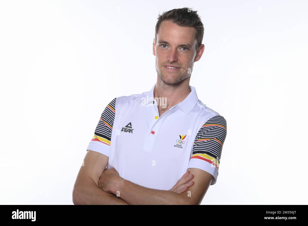 Belgian Koen Naert poses for the photographer at a photoshoot for the ...
