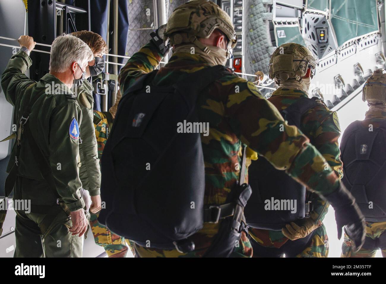 Illustration shows the inside the Airbus A400M aircraft as the back of ...