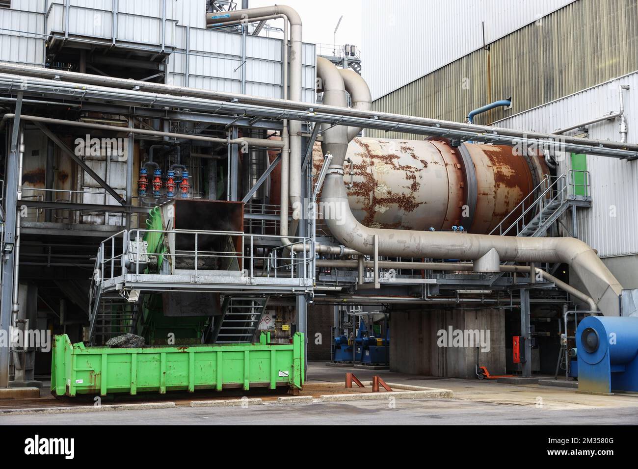 general image of the rotary waste kiln pictured during a press moment ...