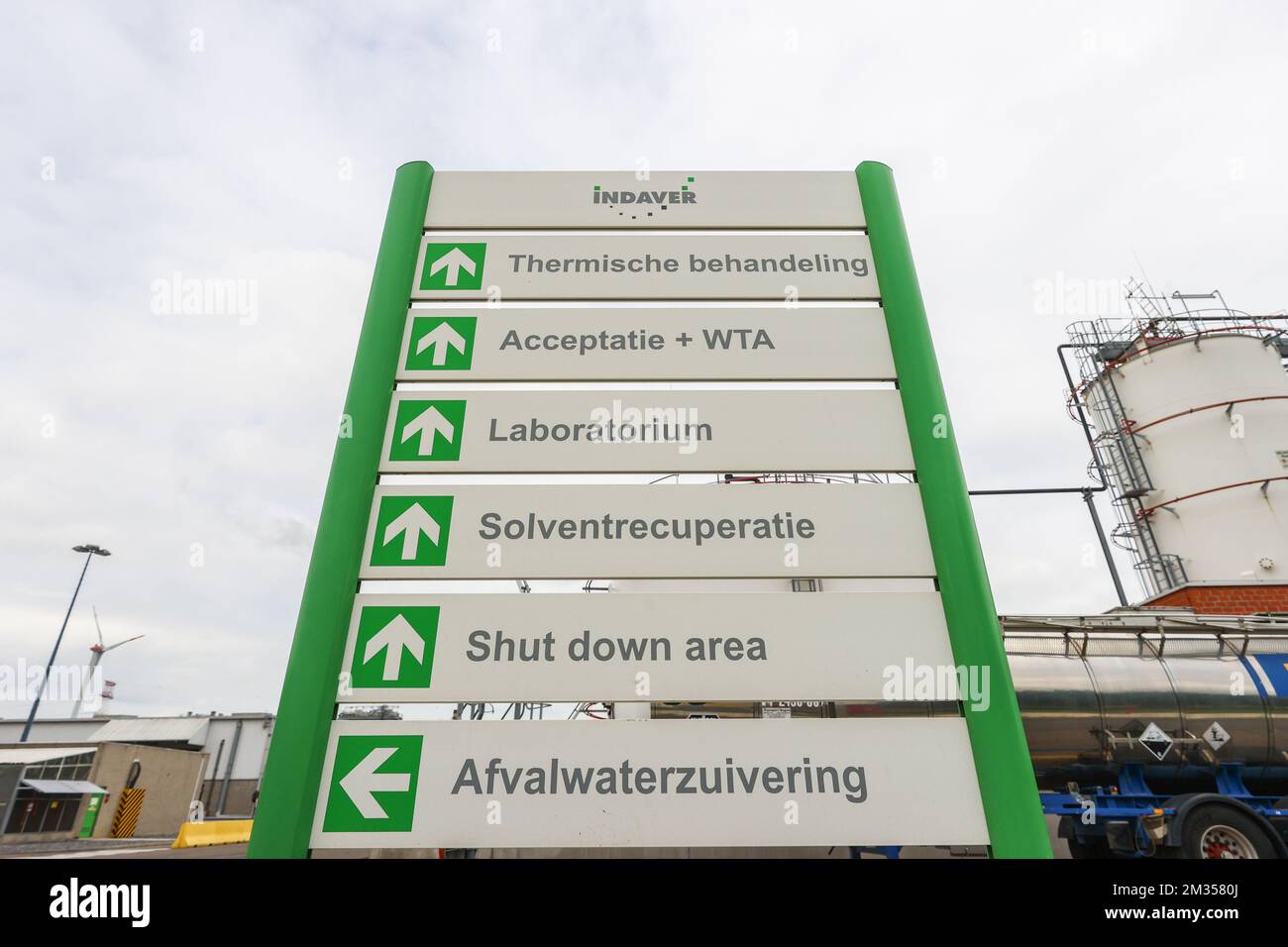 A general image of the Indaver site pictured during a press moment on ...