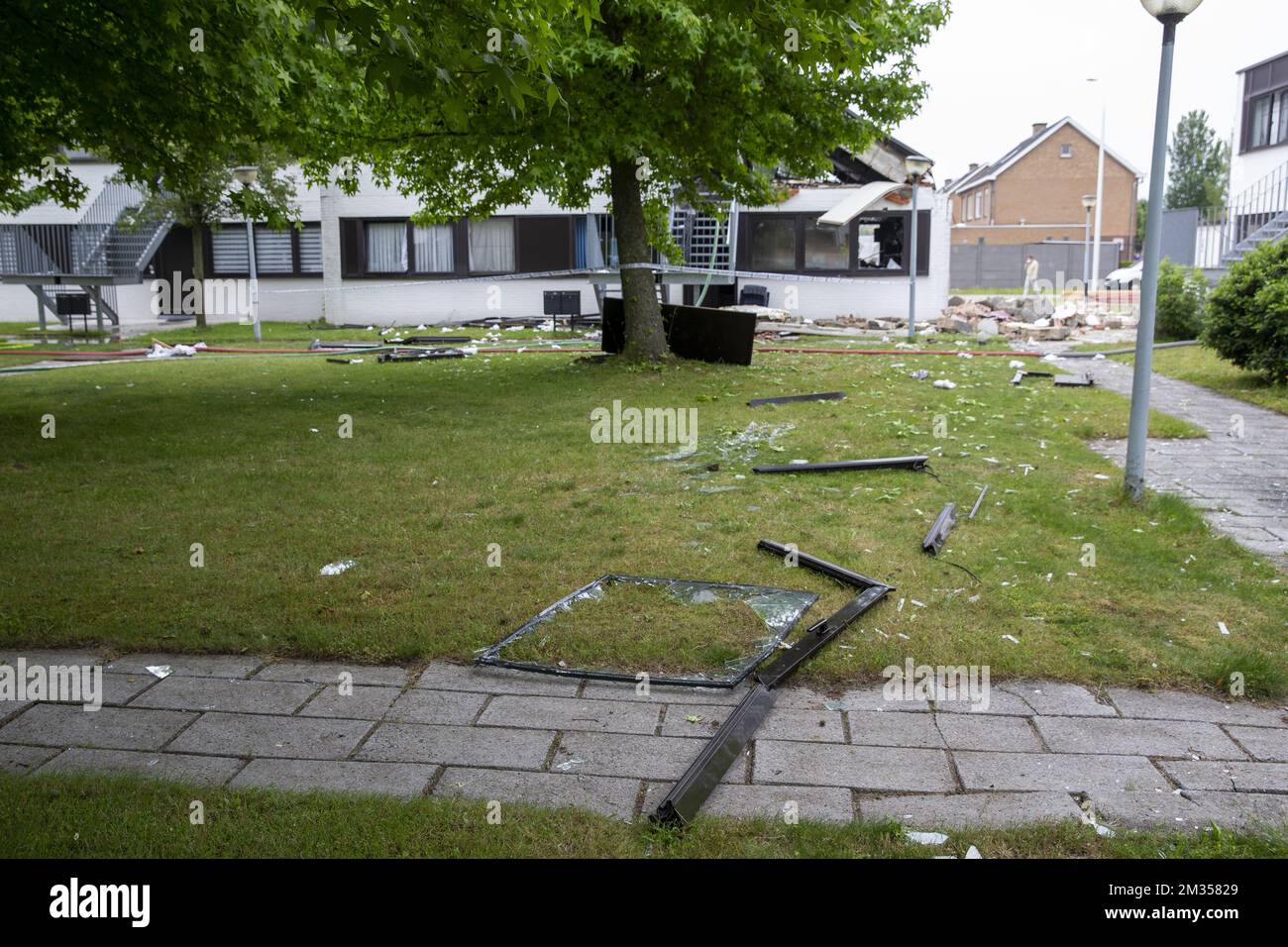 Illustration picture shows damages after a gas explosion in a house in ...