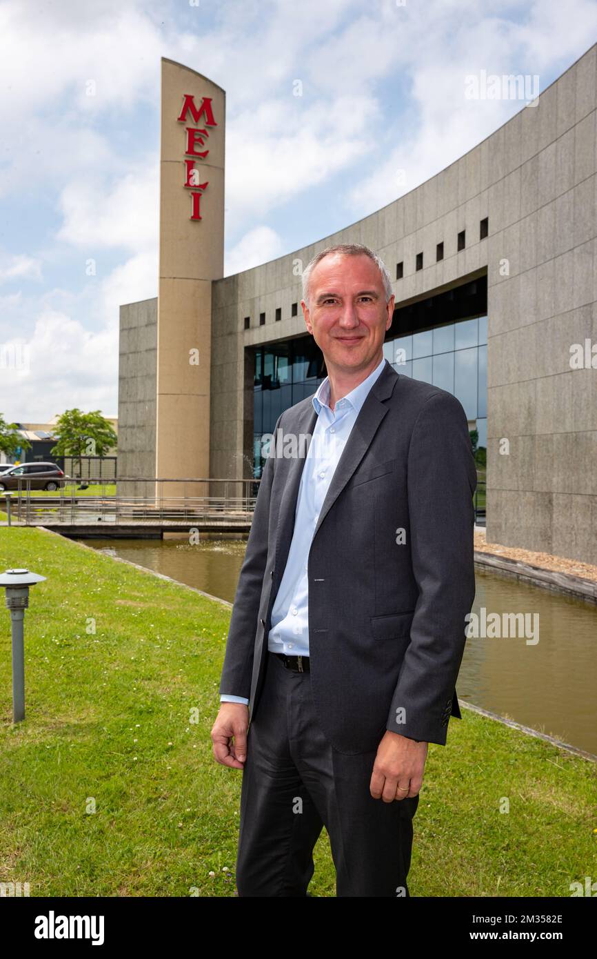 Meli CEO Koen Steurbaut pictured during a press visit to the new ...