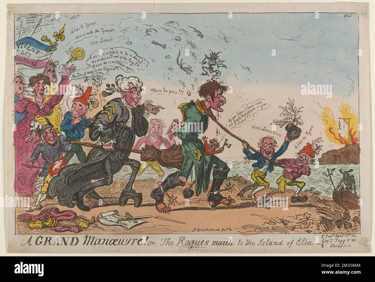 Grand manœuver! (The) : Or the rogues march to the Island of Elba ...