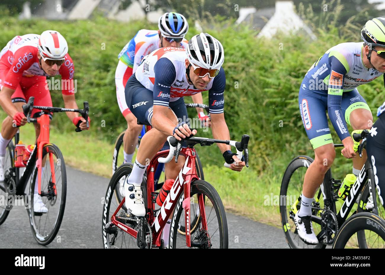 Belgian Edward Theuns of Trek-Segafredo pictured in action during the ...