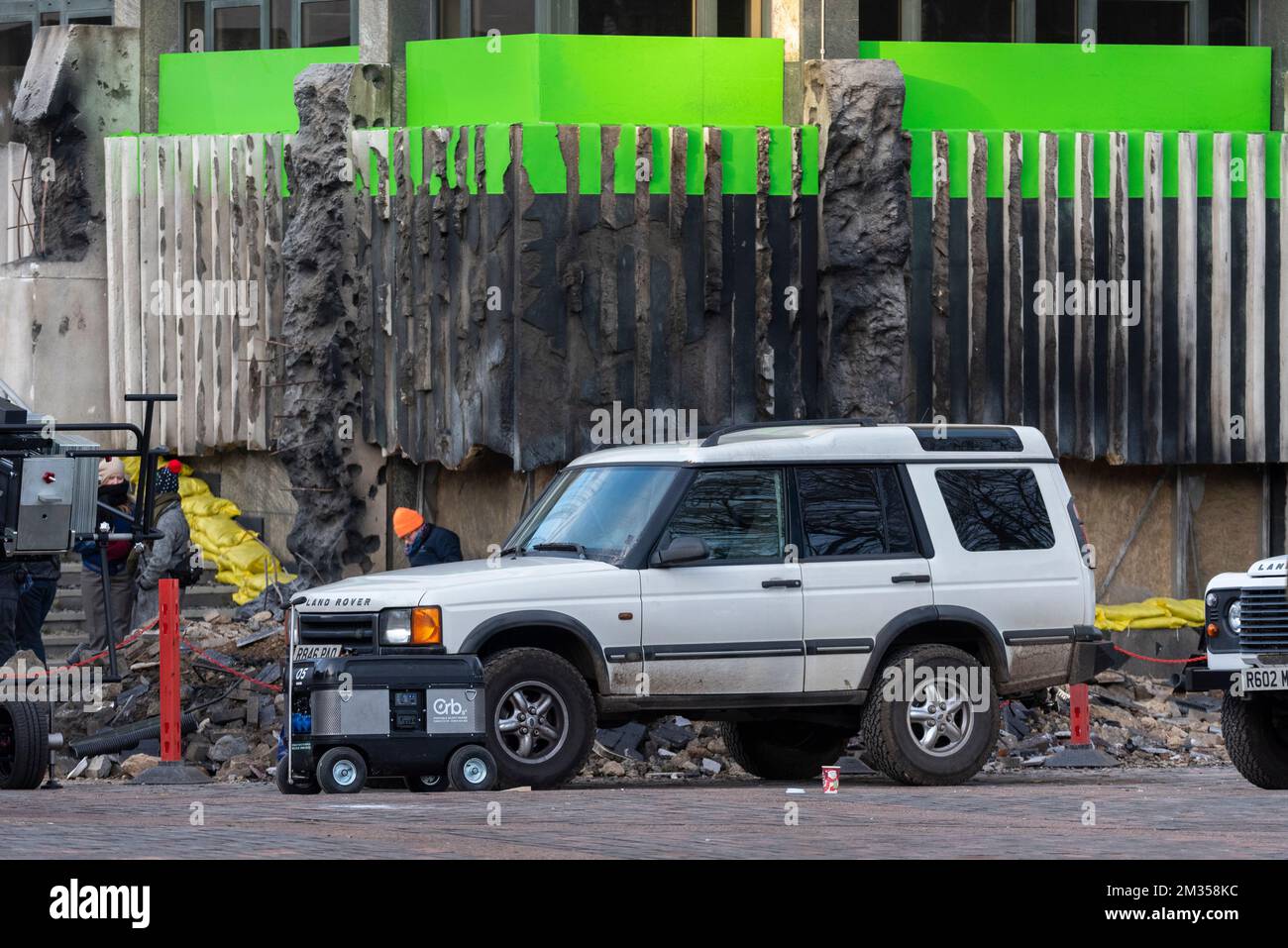Set dressing during filming for series 6 of Netflix The Crown on ...