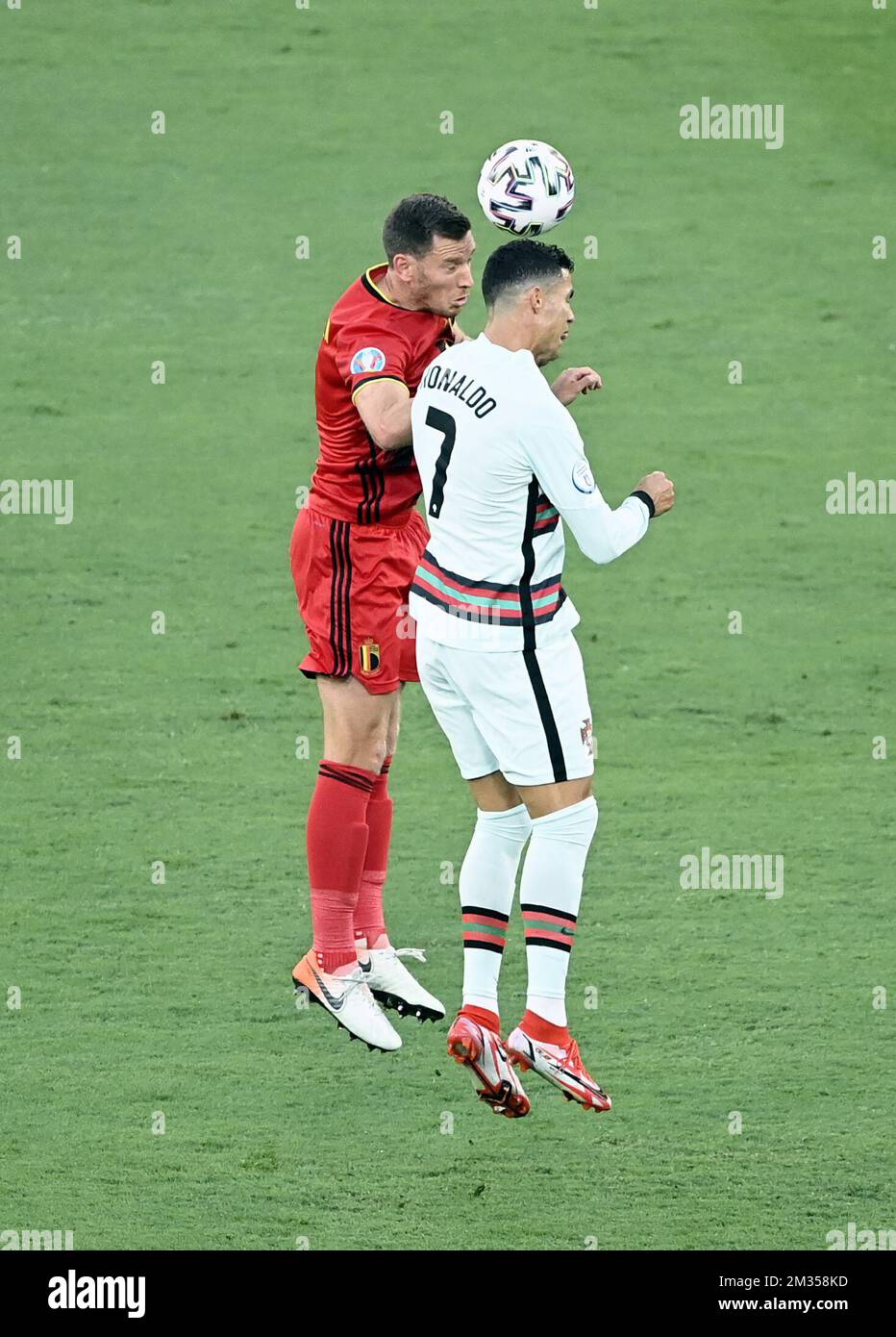 Belgium's Jan Vertonghen and Belgium's Kevin De Bruyne fight for the ...