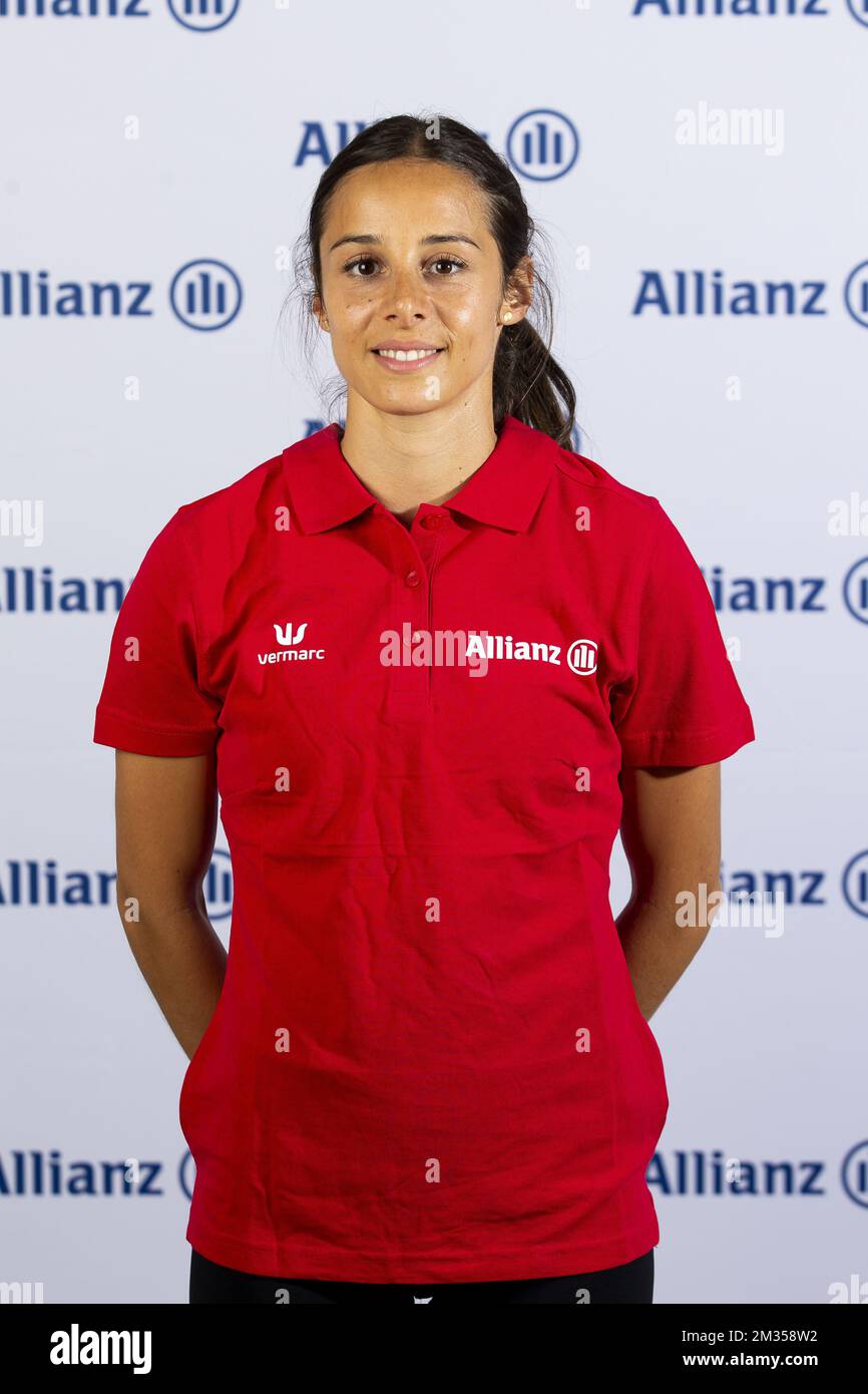 Belgian Camille Laus poses for the photographer at the Belgian ...