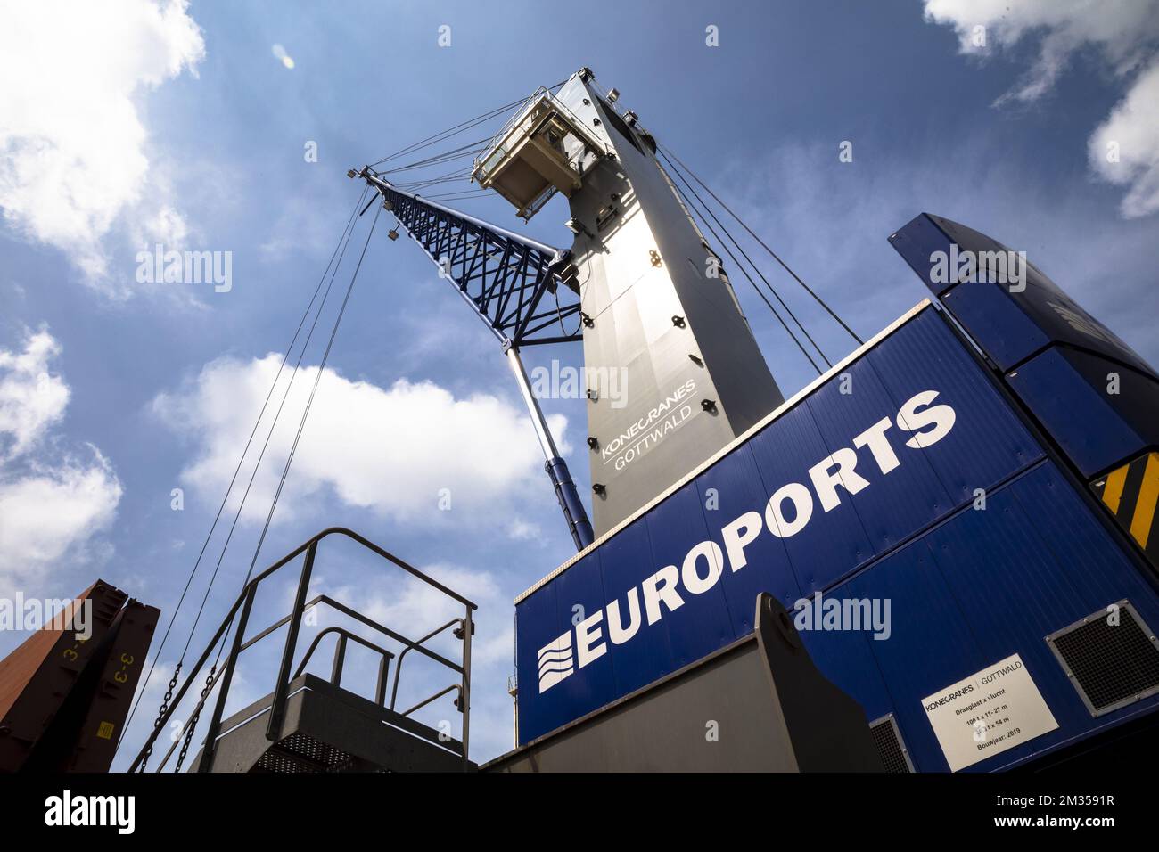 Illustration shows Euroports, in the Port of Antwerp, Tuesday 29 June ...