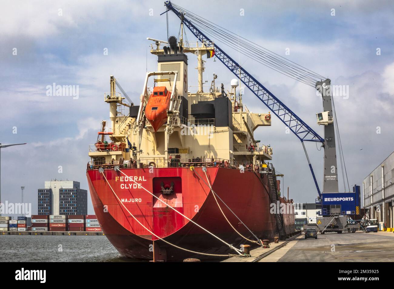 Illustration shows Euroports, in the Port of Antwerp, Tuesday 29 June ...