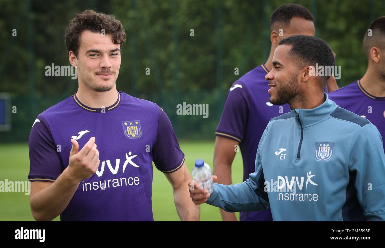 Anderlecht's Lucas Lissens pictured at the 2021-2022 season photoshoot ...