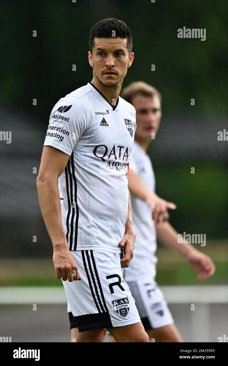 Eupen's Stef Peeters pictured during a friendly soccer game between KAS ...