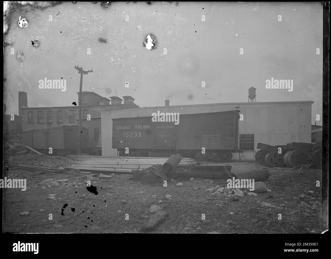 Grand Trunk railway car , Railroad freight cars, Boston Wharf Company ...