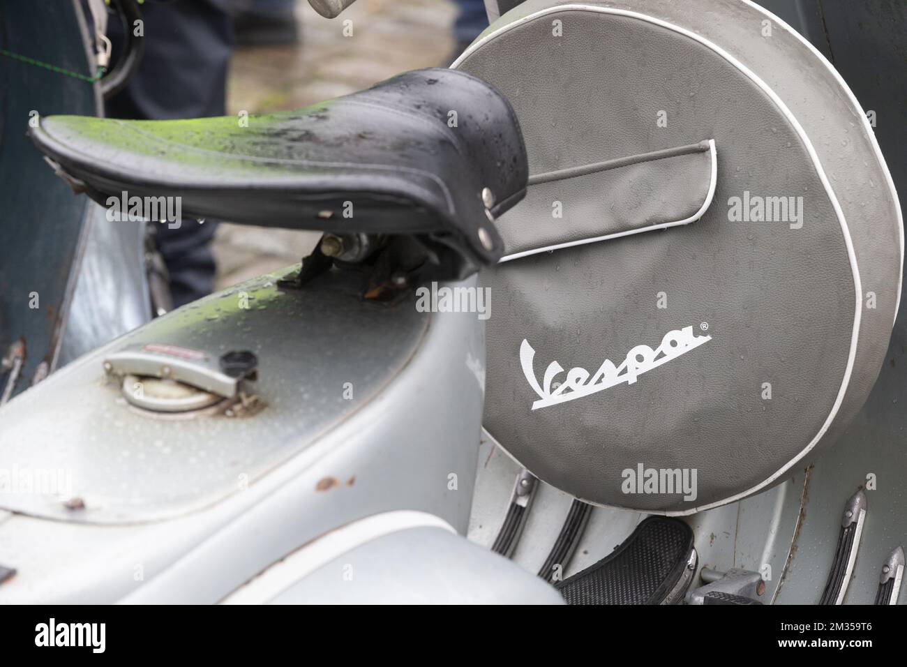 Illustration picture shows the Vespa birthday rally at Autoworld in ...
