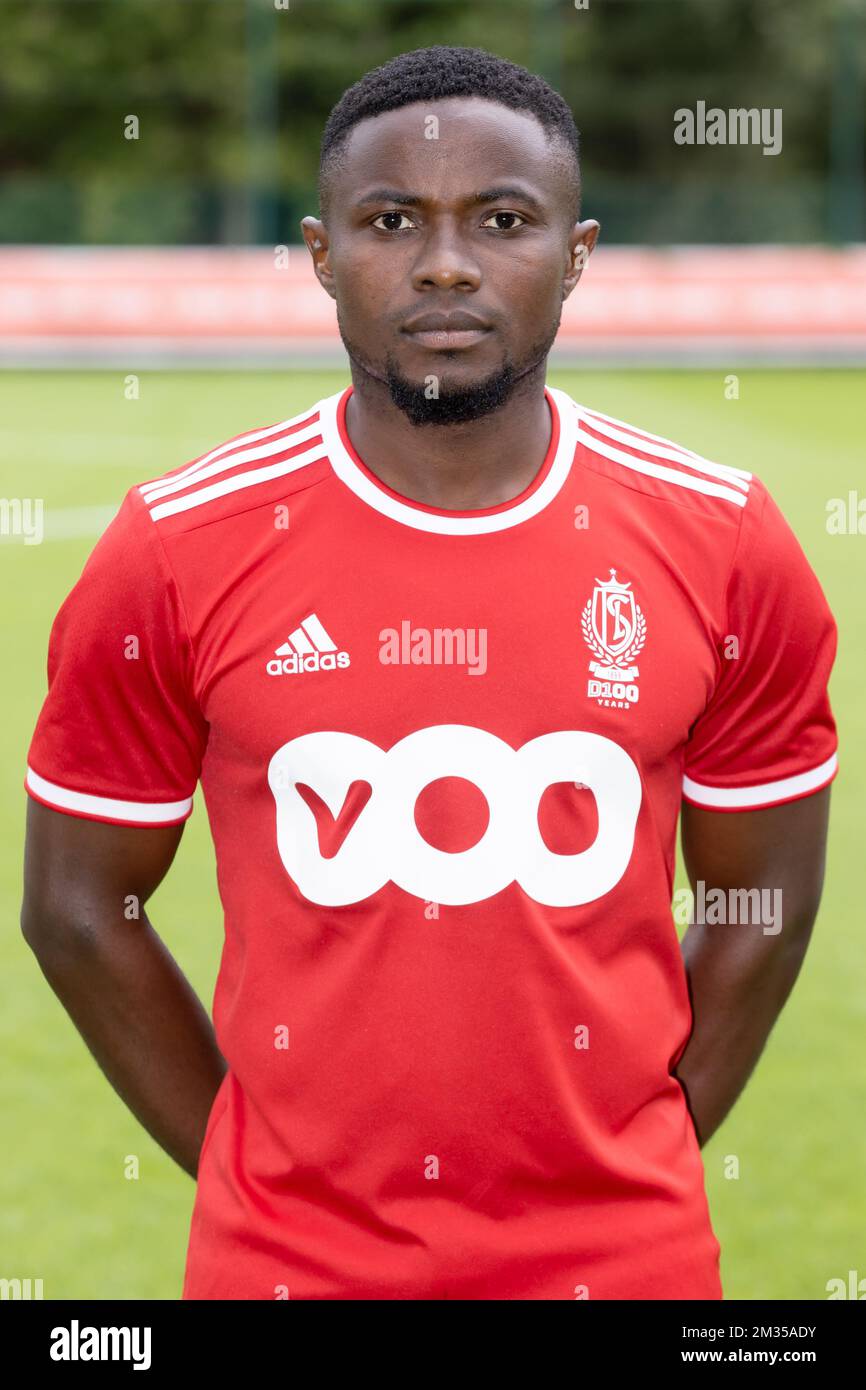 Standard's Collins Fai poses for a team picture, at the 2021-2022 ...