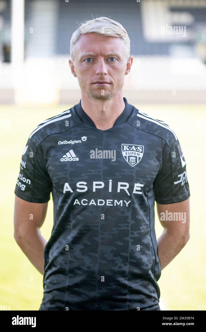 Eupen's Andreas Beck poses for the photographer, at the 2021-2022 ...