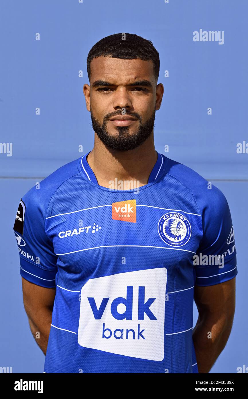 Gent's Christopher Operi poses for a team picture, at the 2021-2022 ...