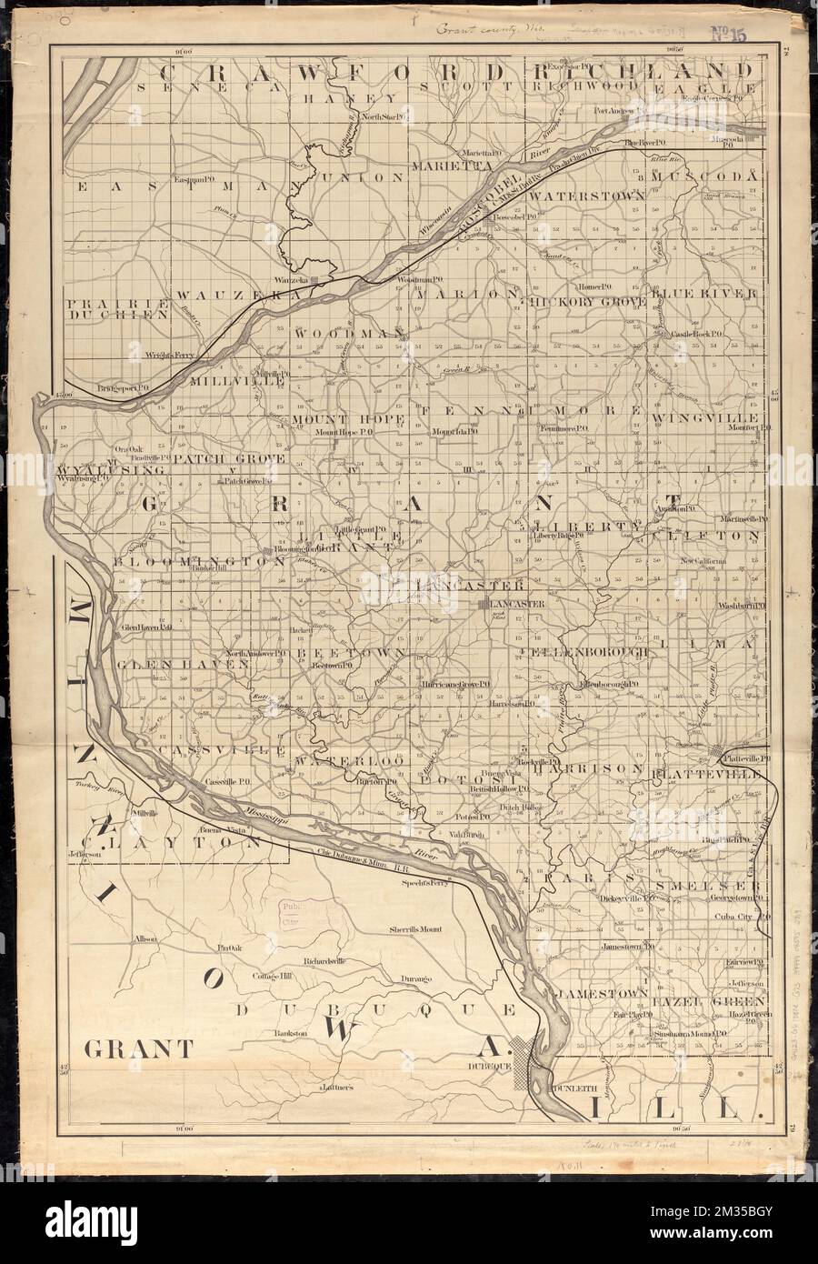 Grant County, Wis. , Grant County Wis., Maps, Manuscript maps Norman B ...