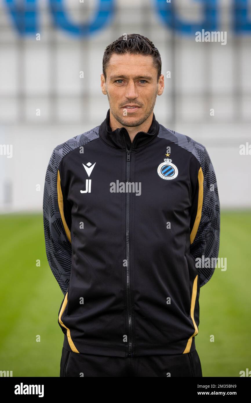 Club's assistant coach Jonas Ivens poses for a team picture, at the ...