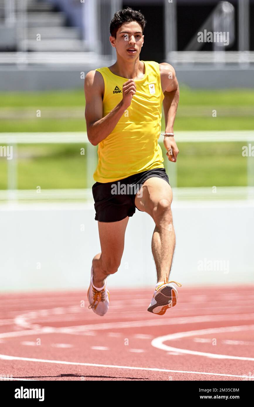 Belgian Jonathan Sacoor pictured during a training session in ...