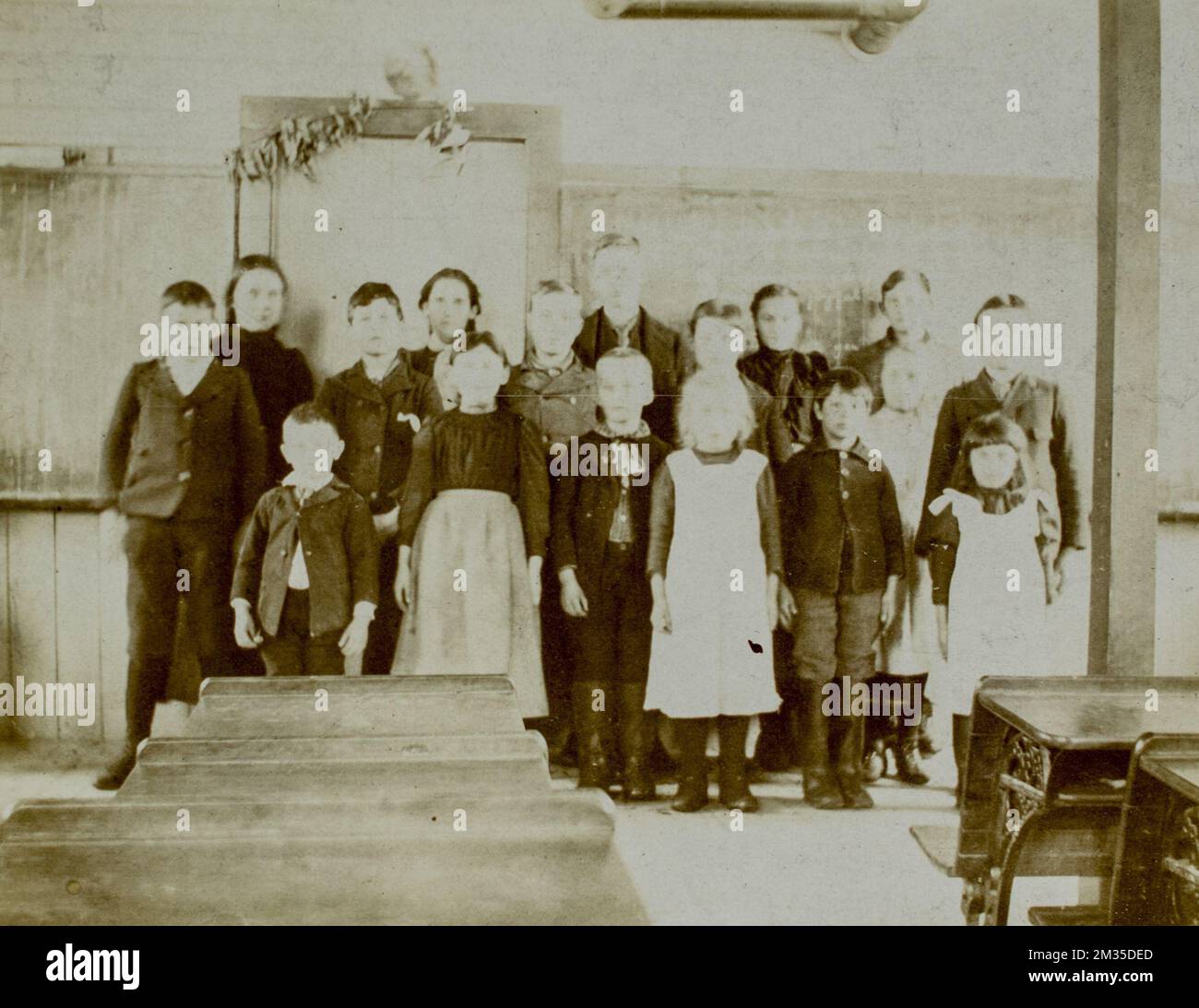 Granville Center School, 1880s , School children, Classrooms Stock ...